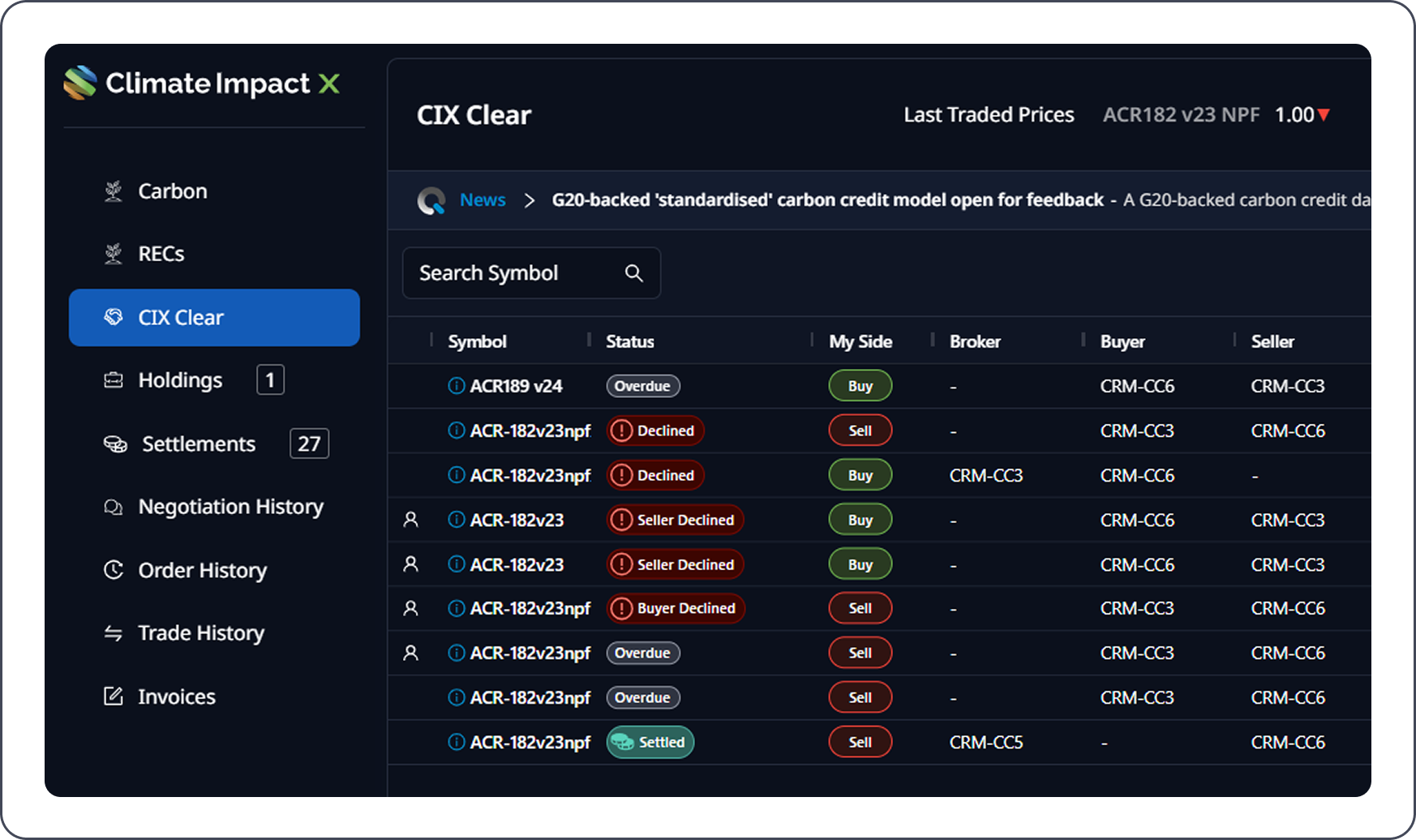 CIX Exchange | A new CIX Platform. A new way to transact.